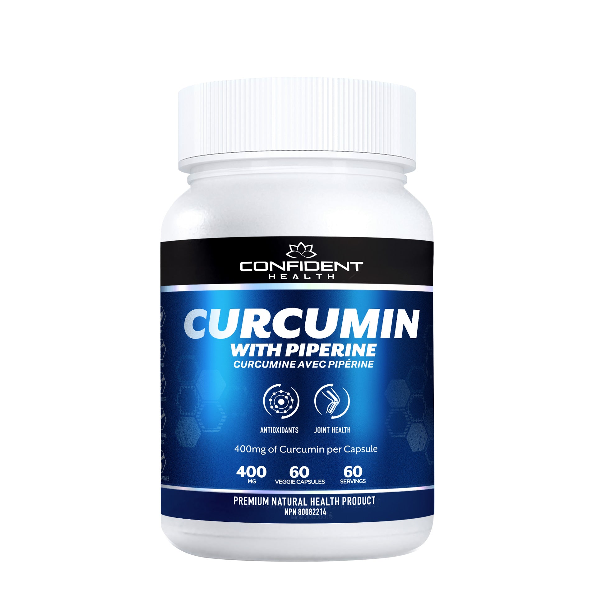 Curcumin with Piperine (60 ct) – Confident Health
