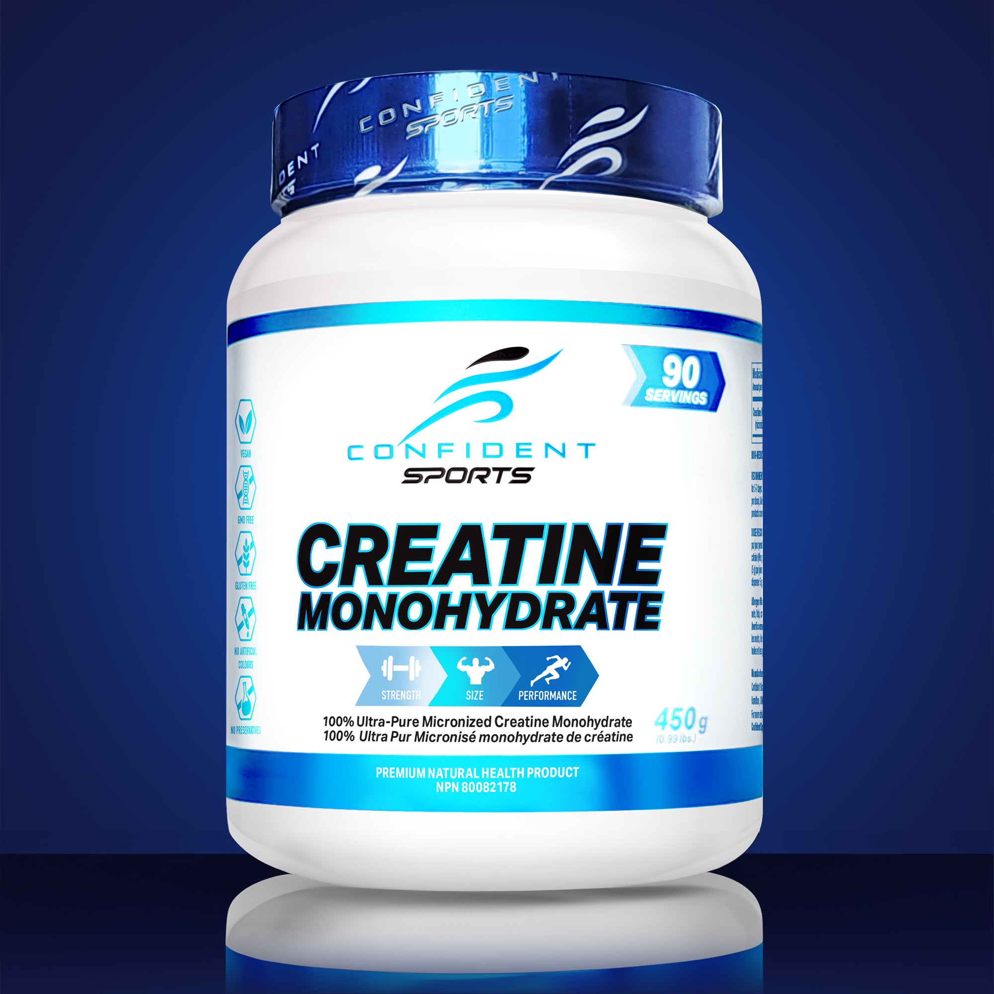 Creatine Monohydrate (125g, 450g, 1100g) – Confident Health