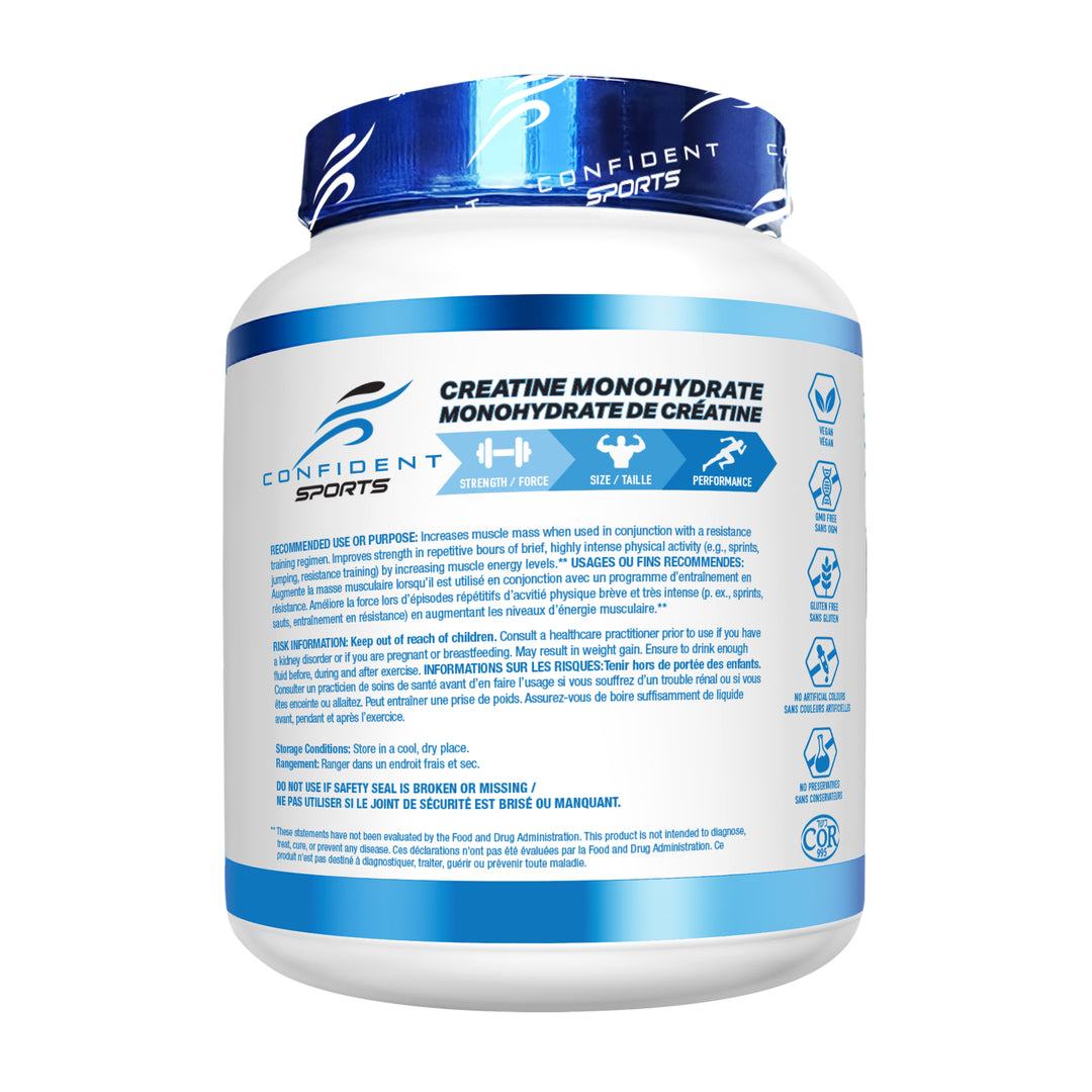 Creatine Monohydrate (125g, 450g, 480g, 1100g) – Confident Health