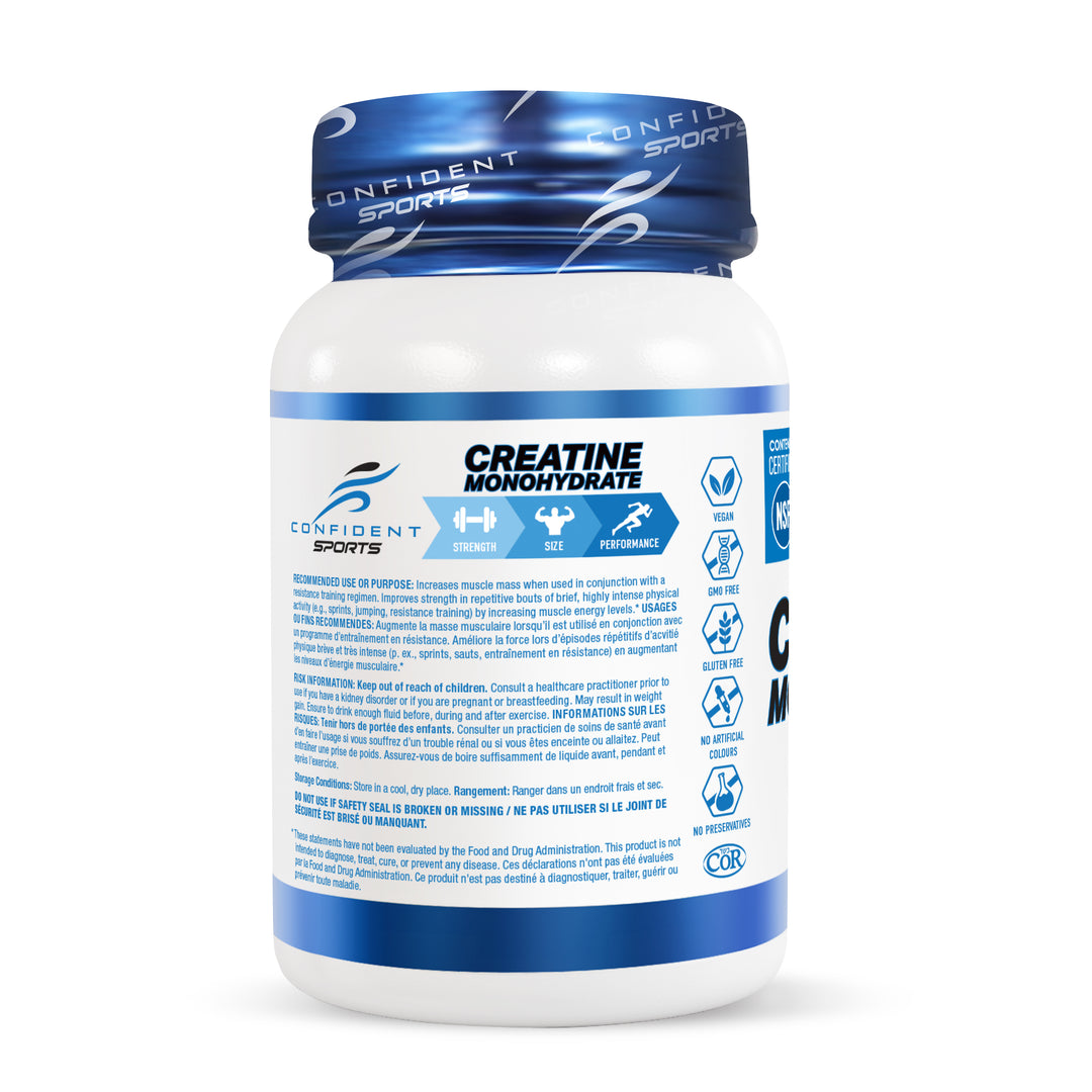 Creatine Monohydrate (125g, 450g, 480g, 1100g) – Confident Health