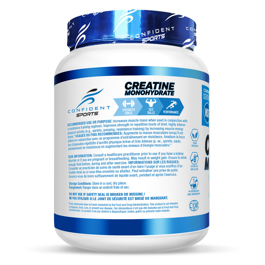 Creatine Monohydrate (125g, 450g, 480g, 1100g) – Confident Health