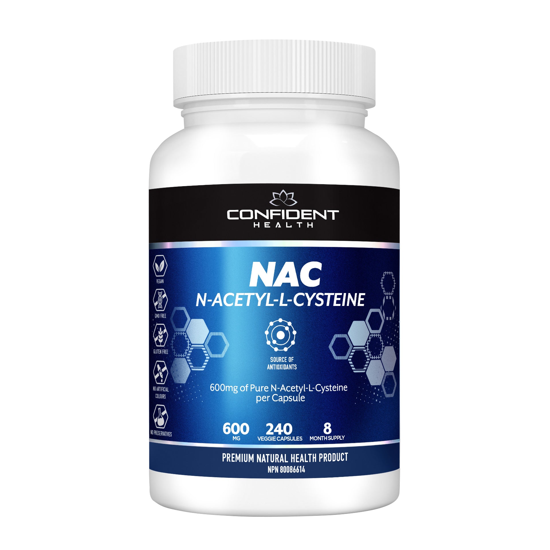 NAC (120, 240 ct) – Confident Health